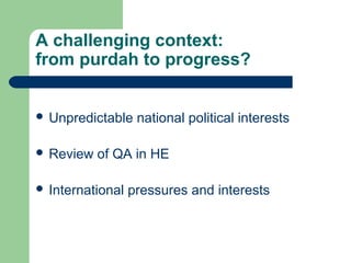 Challenges of Quality in Teaching and Learning - Gwen van der velden | PPT