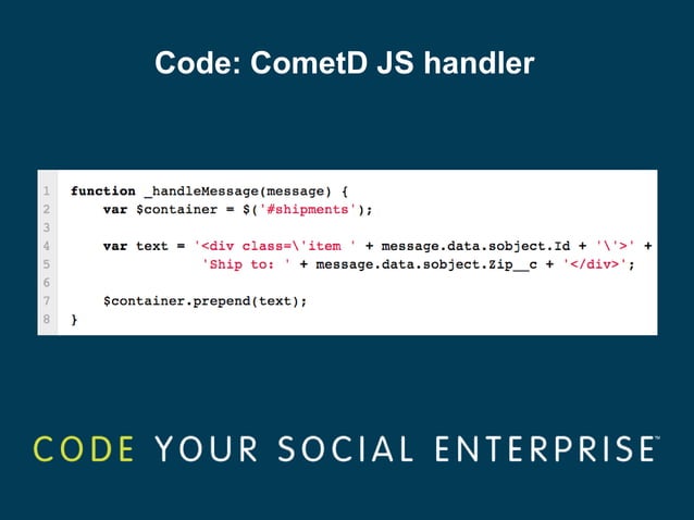 Understanding Salesforce Streaming Api Ppt