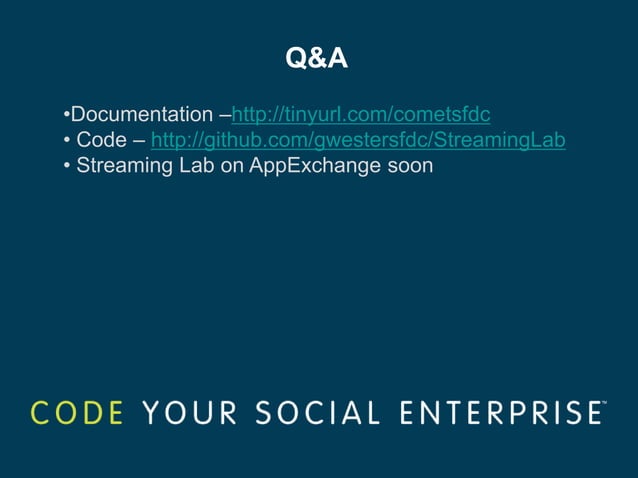 Understanding Salesforce Streaming Api Ppt