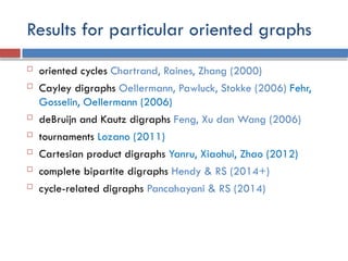 Directed metric dimension of oriented graphs | PPTX