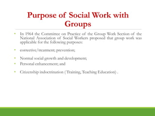 Social work .Group Work history (1).pptx