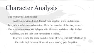 "A Very Old Man with Enormous Wings" | PPTX