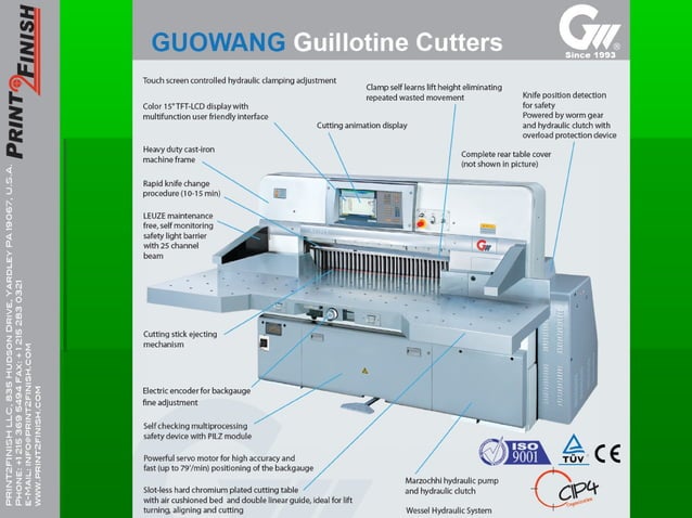 Gw K92 Ch Guillotine Cutter | PPT