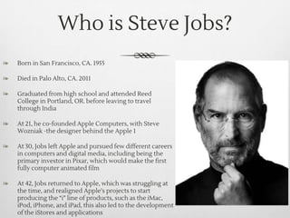 Gwl3 o 5.2 amazing people steve jobs | PPTX