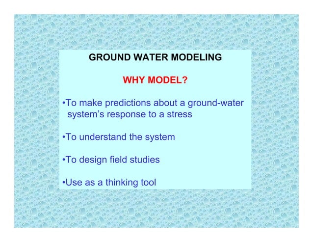 Introduction to Groundwater Modelling | PDF | Geology | Science