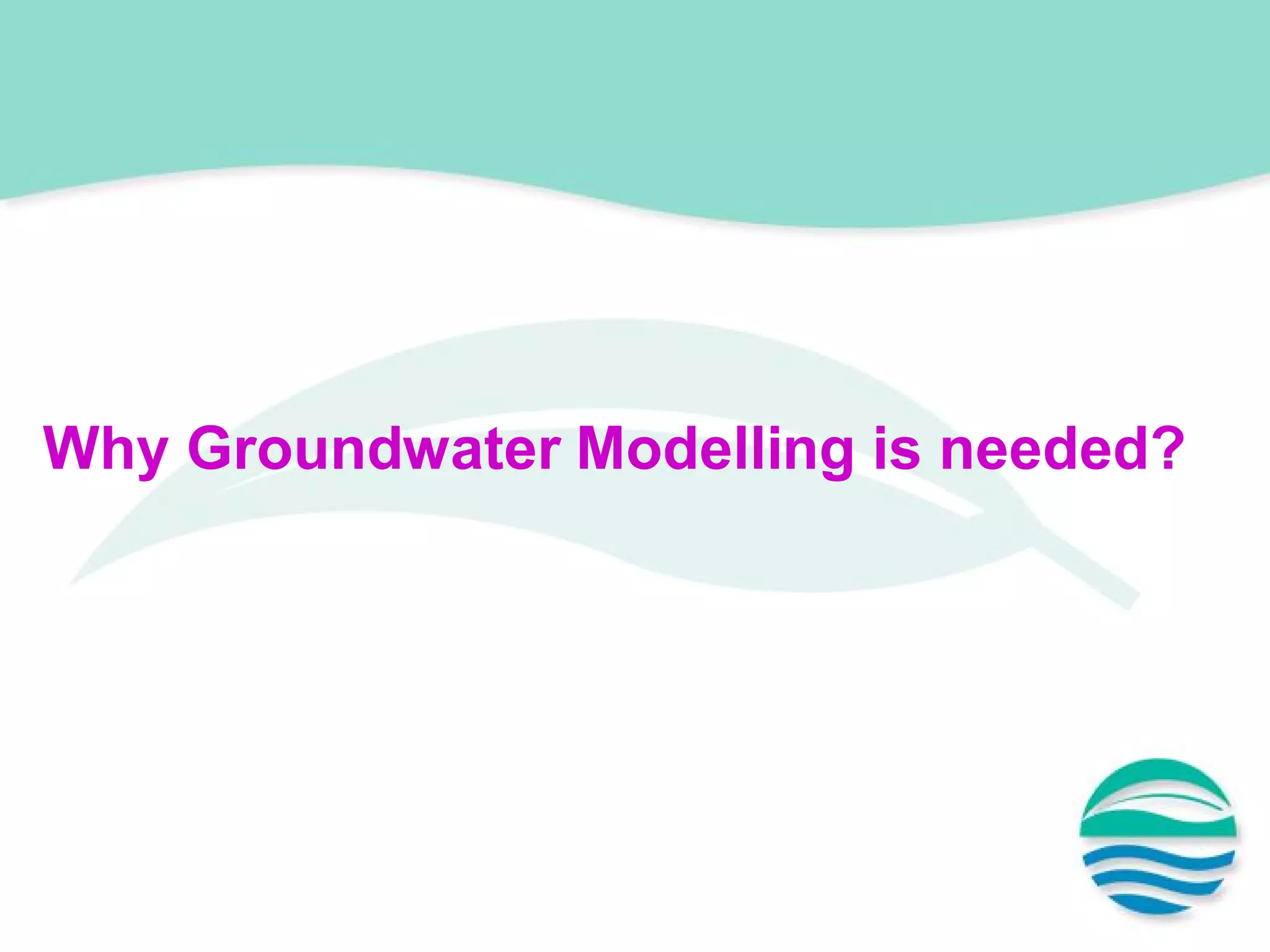 Data Requirements for Groundwater Modelling | PDF