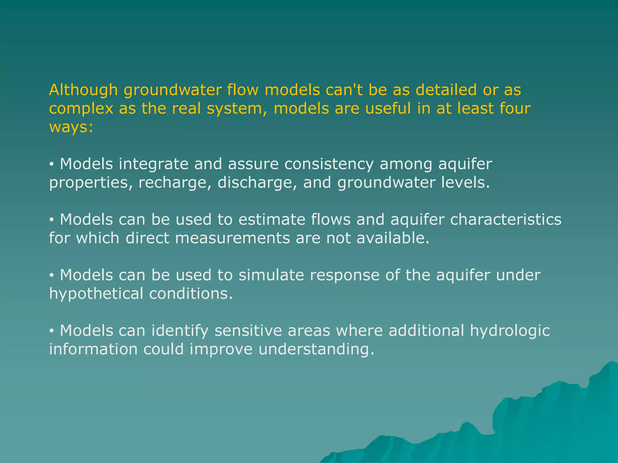 Data Requirements for Groundwater Modelling | PDF
