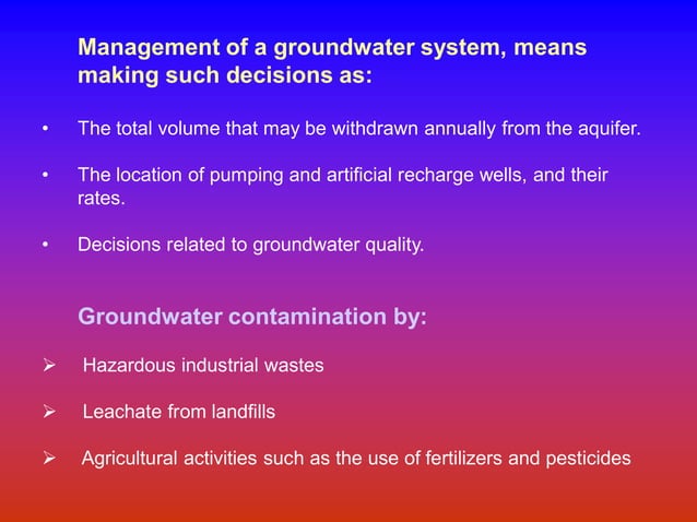 Data Requirements for Groundwater Modelling | PDF