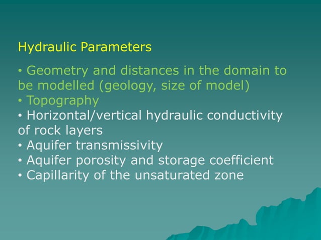 Data Requirements for Groundwater Modelling | PDF