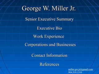 Gw miller powerpoint | PPT