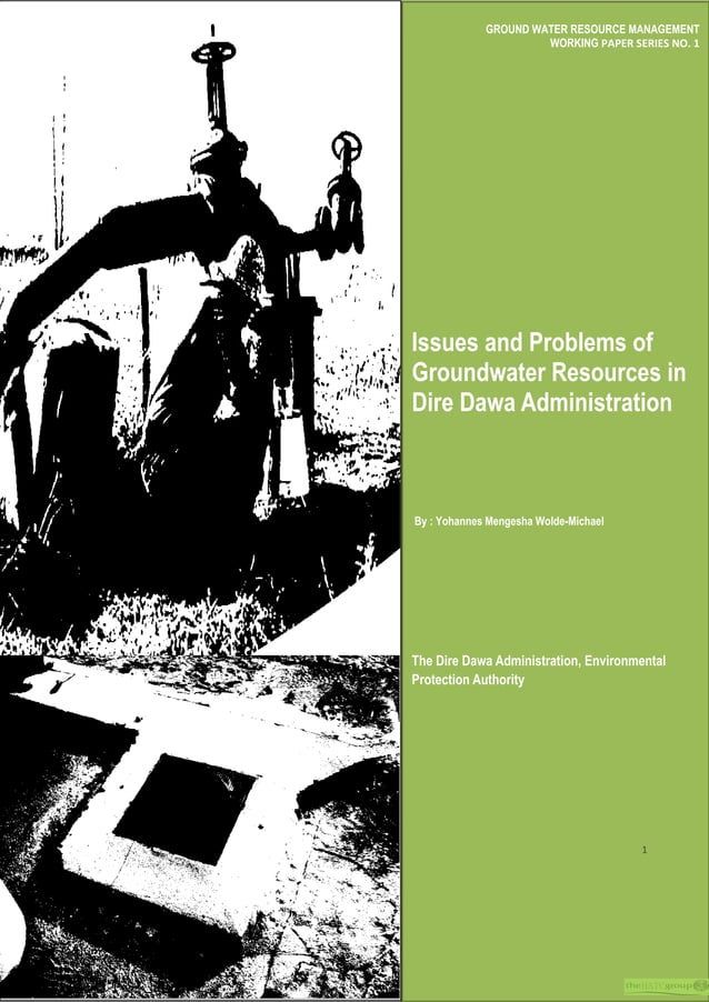 Issues and Problems of Groundwater Resources in Ethiopia: A Case from Dire Dawa Administration | PDF