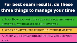Time management for exams | PDF