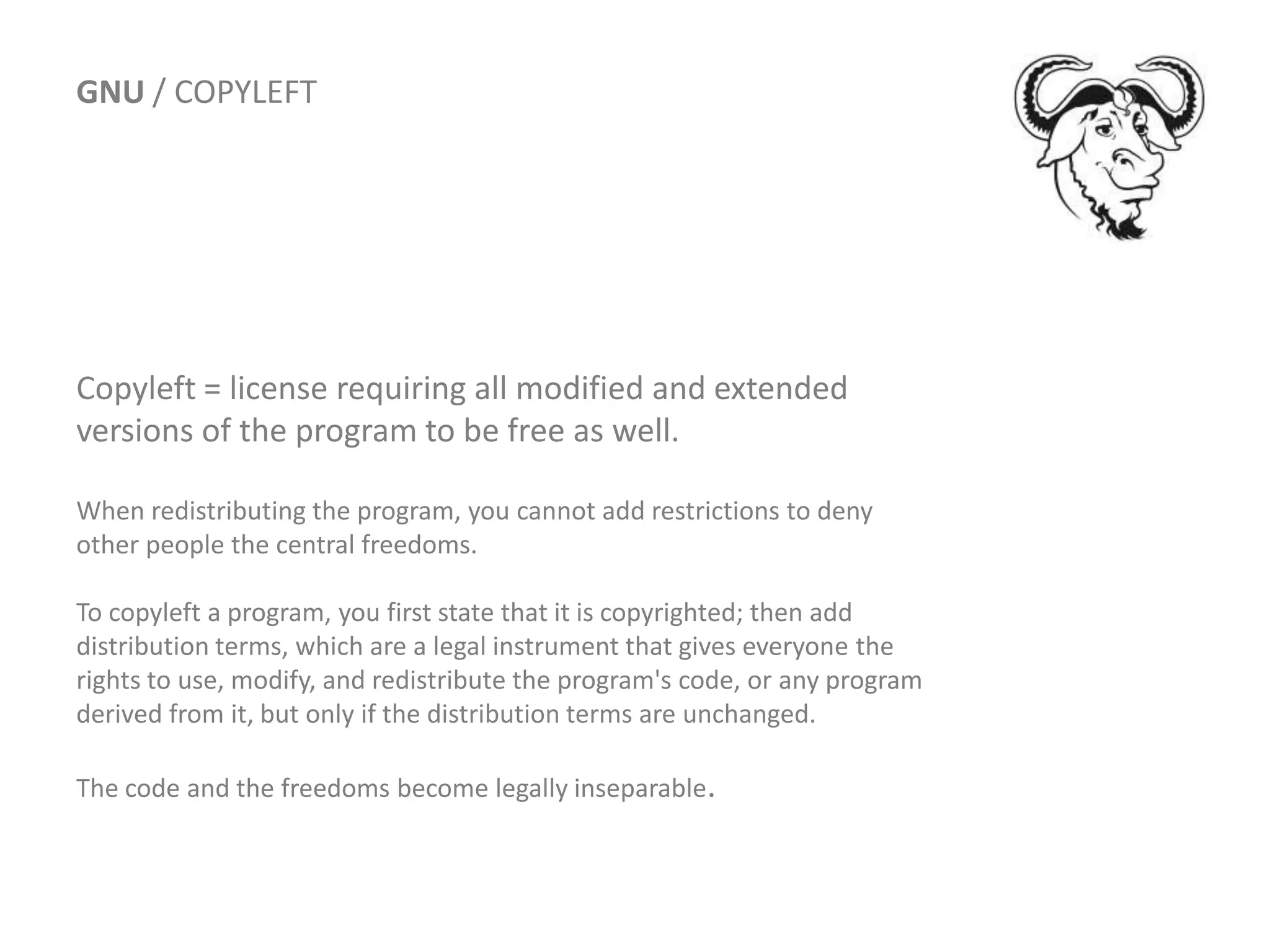 open source and copyright | PPTX