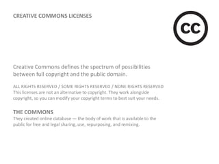 open source and copyright | PPTX