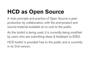 IDEO Human Centered Design Toolkit | PPT