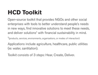 IDEO Human Centered Design Toolkit | PPT