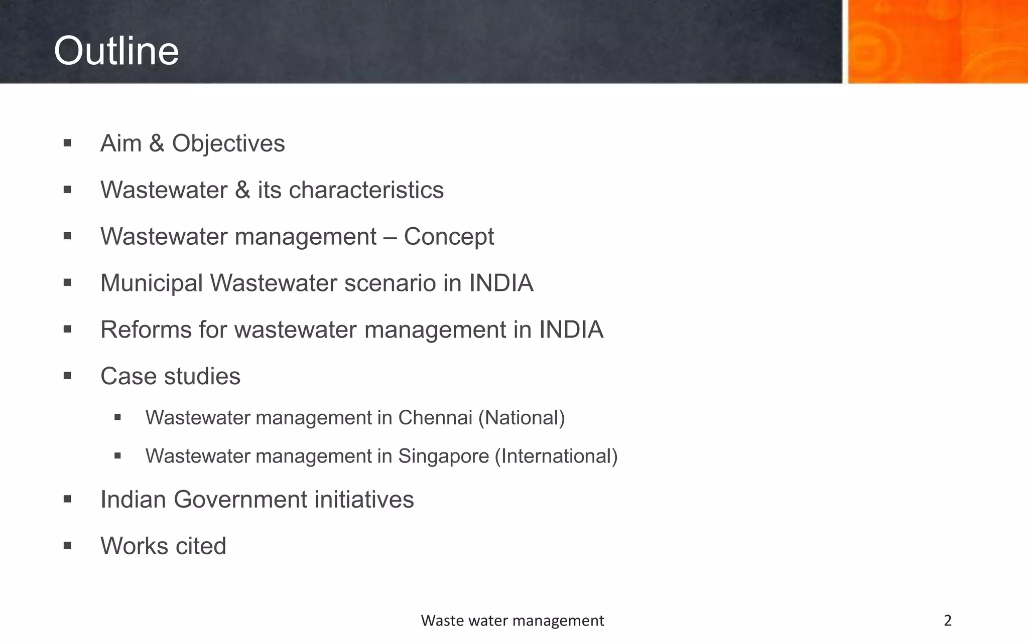 Waste water management | PPTX