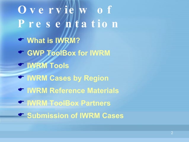 Gwp Tool Box Presentation | PPT