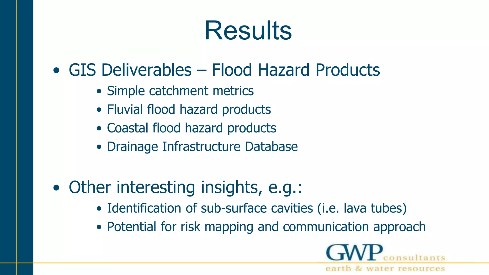 GWP - Flood Hazard Mapping for Small Island Developing States using GIS ...