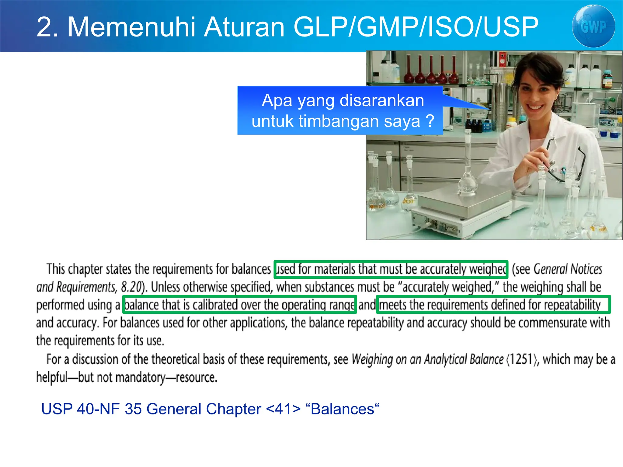 GWP Evaluasi Akurasi Timbangan sesuai _GMP_GLP_ISO _USP.pdf