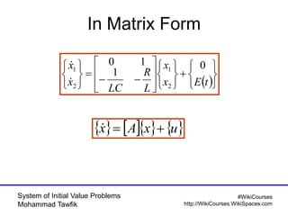 System of Initial Value Problems | PDF