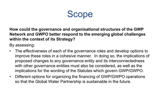 GWP Governance Review 2014 | PPT