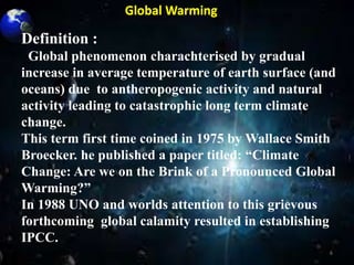 Global warming- climate change | PPTX