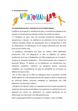 Ενεργός πολιτότητα: Κείμενα και άσκηση και μελέτη | DOCX