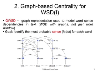 Graph-based Word Sense Disambiguation | PPT