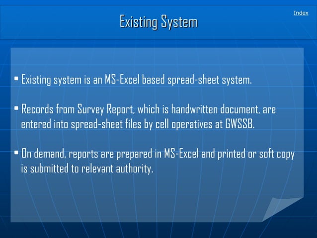GWSSB Scheme Tracking System | PPT | Computing | Technology & Computing