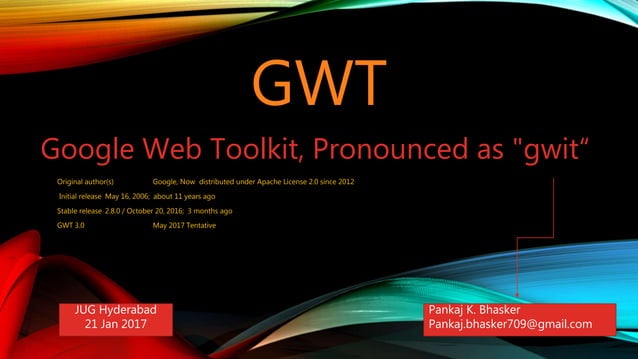 Google web toolkit ( Gwt ) | PPT