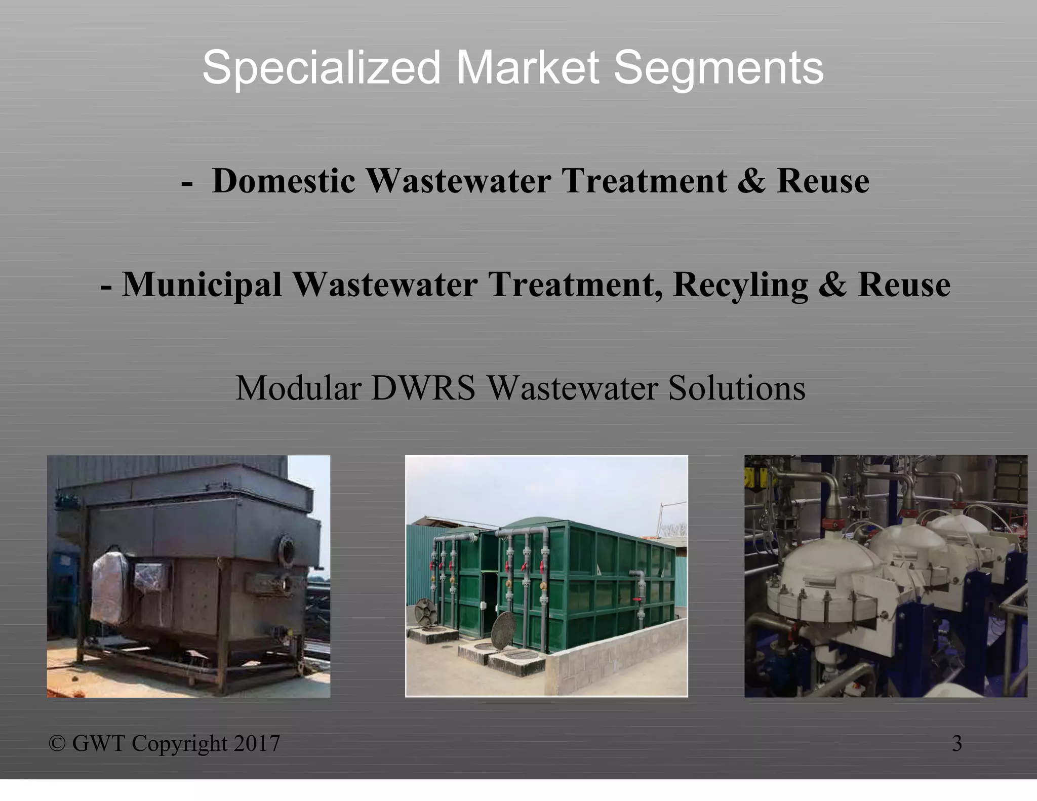 GWT Domestic Wastewater Reuse System | PDF