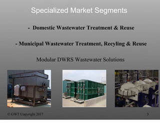 GWT Domestic Wastewater Reuse System | PDF