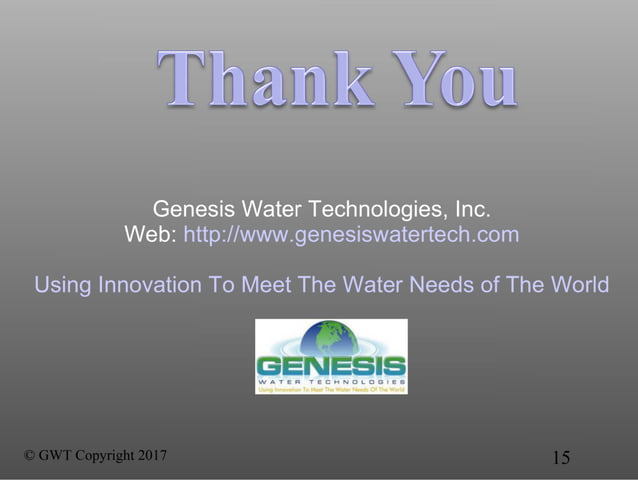 GWT IWRS Industrial Wastewater Reuse System | PPT