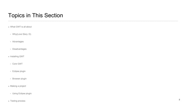 Gwt overview & getting started | PPT