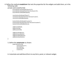 GWT Widgets | PPTX | Programming Languages | Computing