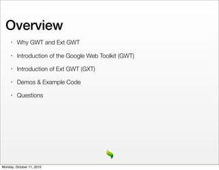 An introduction to GWT and Ext GWT | PPT