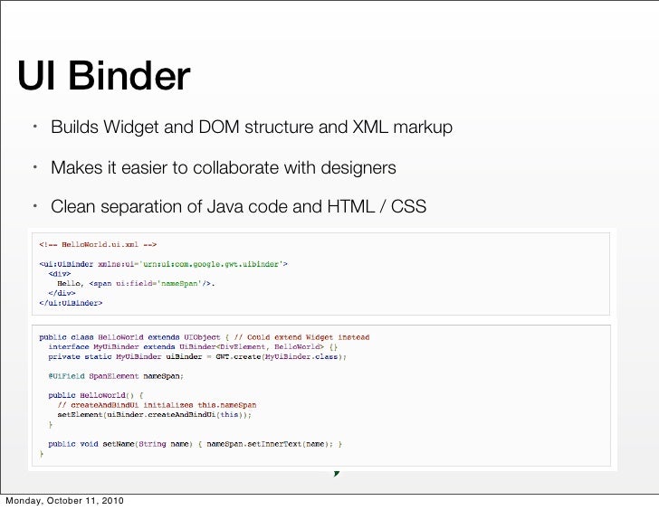 An introduction to GWT and Ext GWT