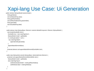 "Xapi-lang For declarative code generation" By James Nelson | PPT
