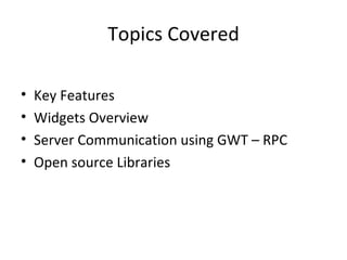 Gwt | PPT