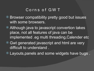 Gwt Presentation | PDF | Web Design and HTML | Internet