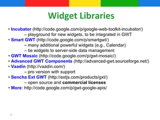 Gwt training presentation | PPT