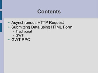 GWT Training - Session 3/3 | PPT