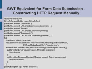 GWT Training - Session 3/3 | PPT