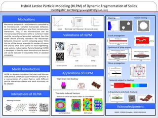 Ge Wang's research work poster | PPT