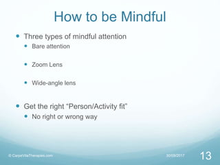 Mindfulness and the bio-psycho-social-spiritual model: An integrated ...