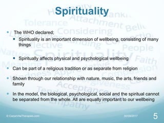 Mindfulness and the bio-psycho-social-spiritual model: An integrated ...