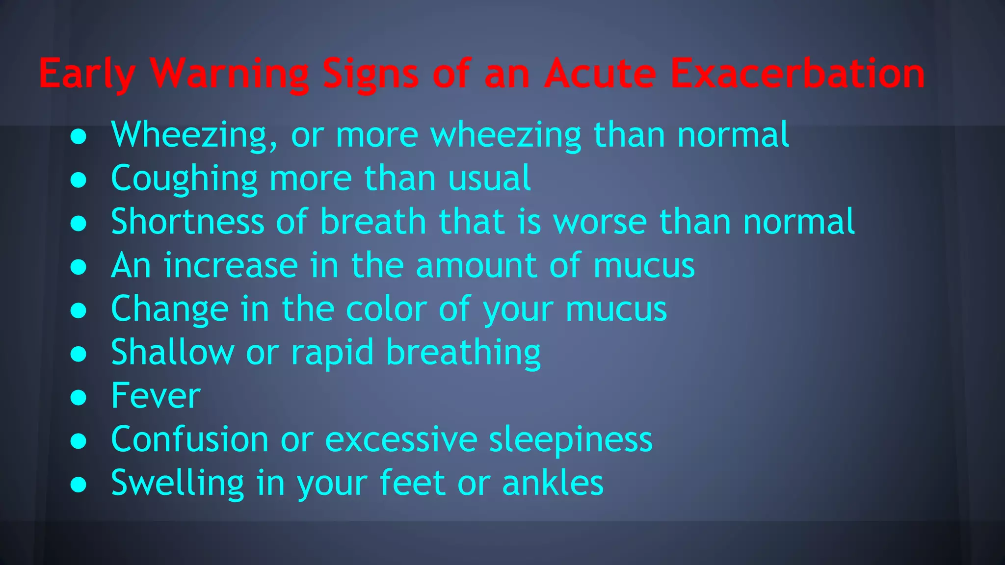 Lecture 7: COPD Exacerbations | PPTX