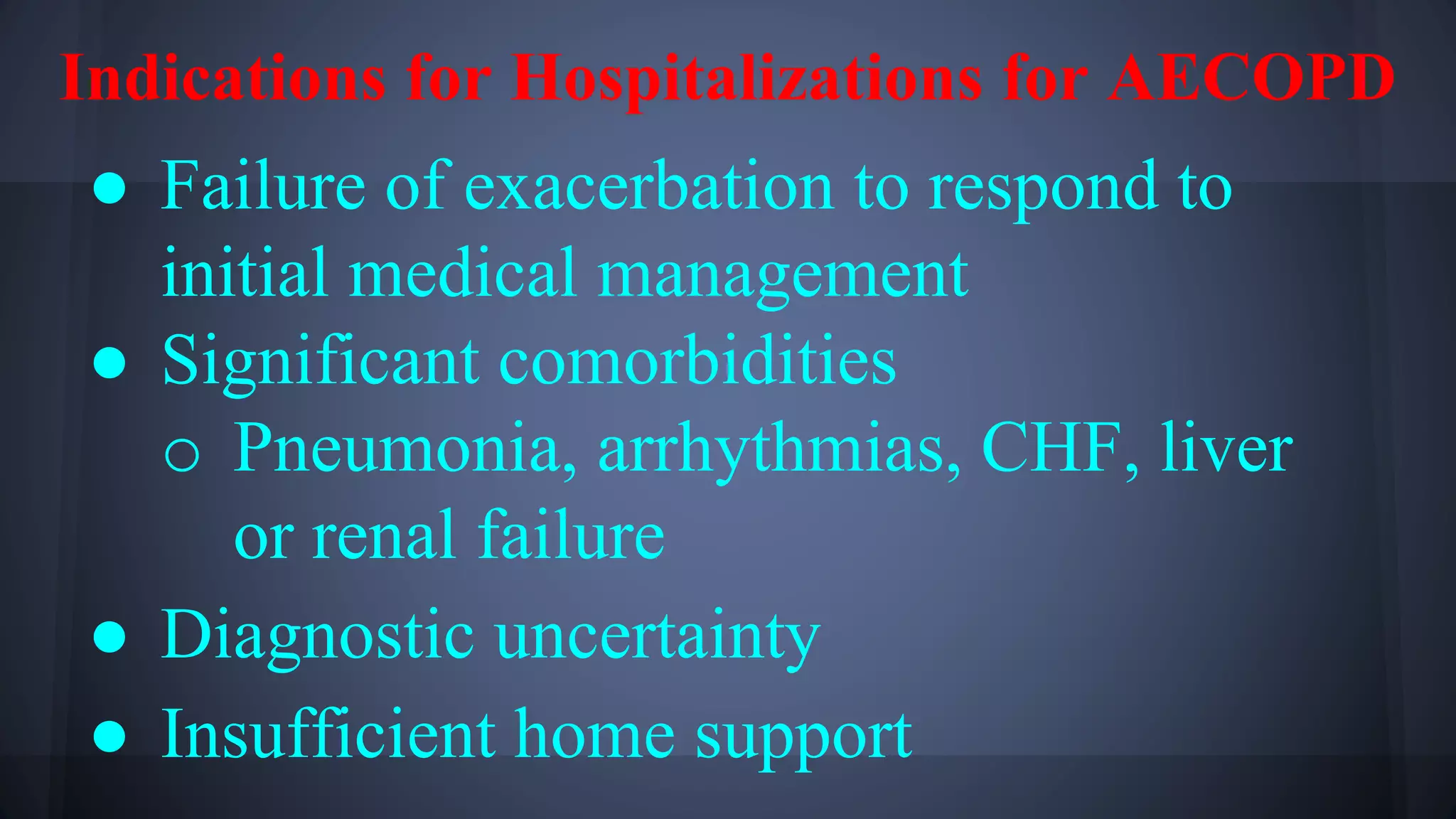 Lecture 7: COPD Exacerbations | PPTX