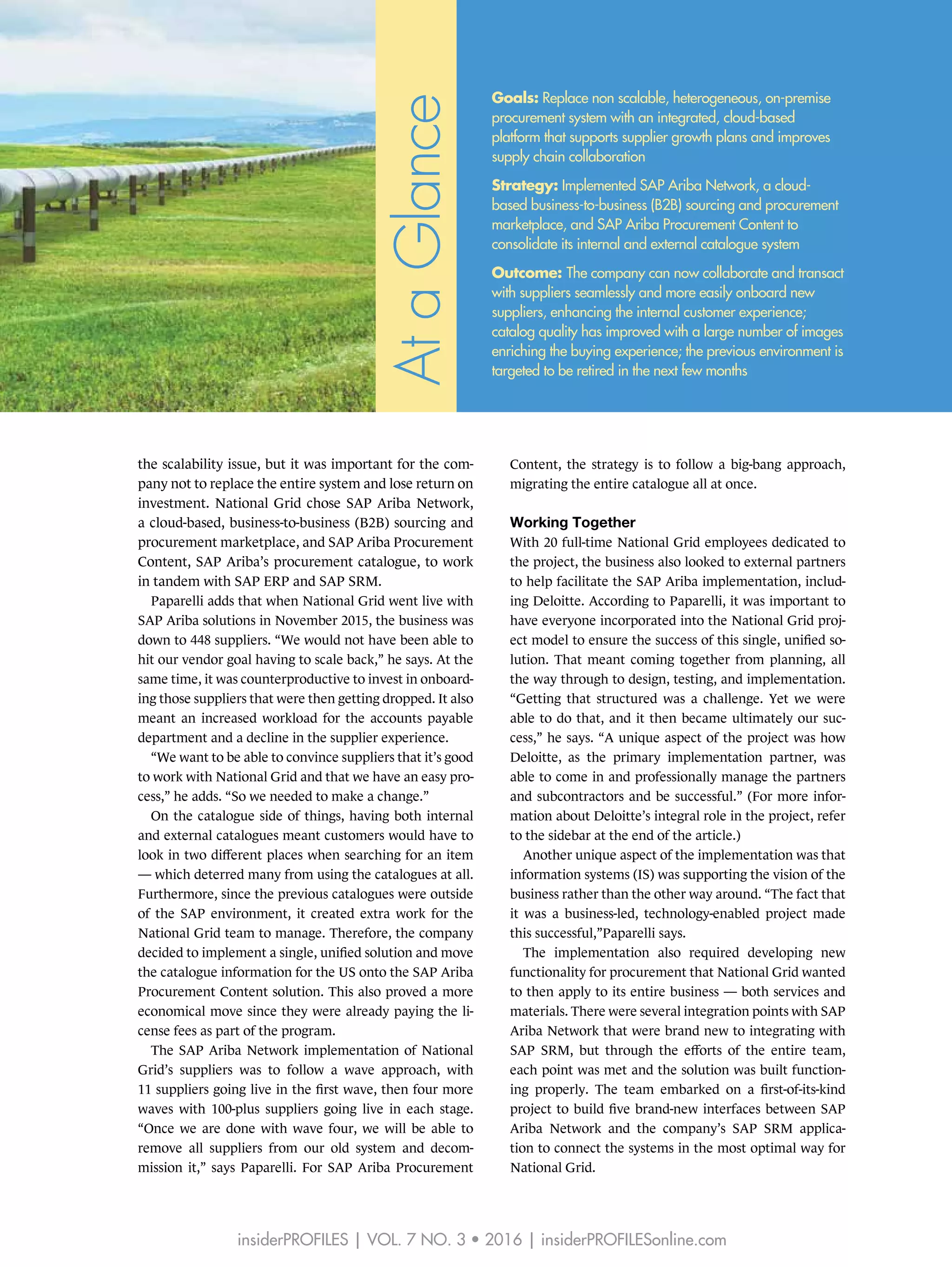 Gx Tech National Grid Sap Ariba June | PDF